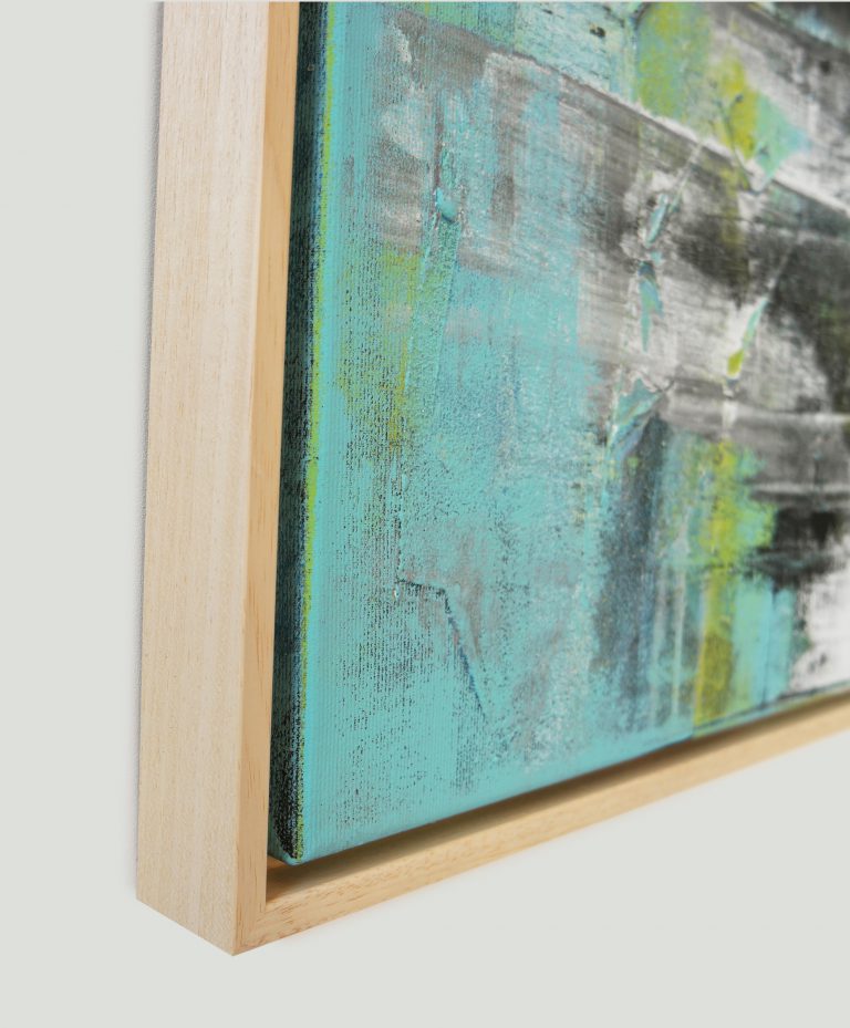 Abstract Neon Schilderij | Neon Striped | Art Gallery roxier | Rotterdam